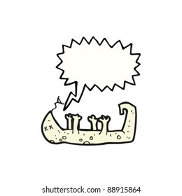 Cartoon Dead Lizard Stock Vector (Royalty Free) 125047763