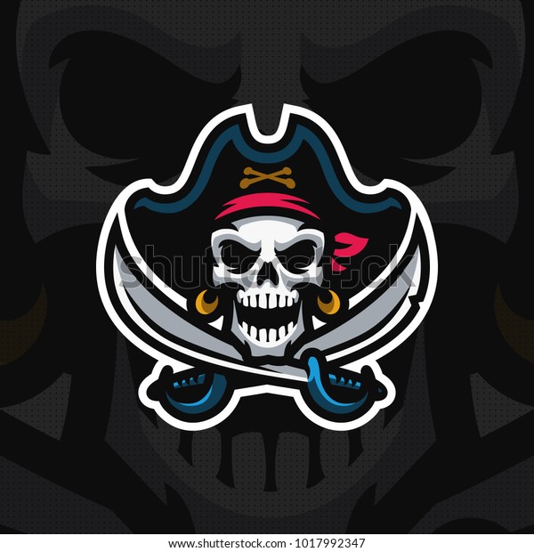Dead Pirate Mascot Logo Eps10 Vector Stock Vector (Royalty Free) 1017992347