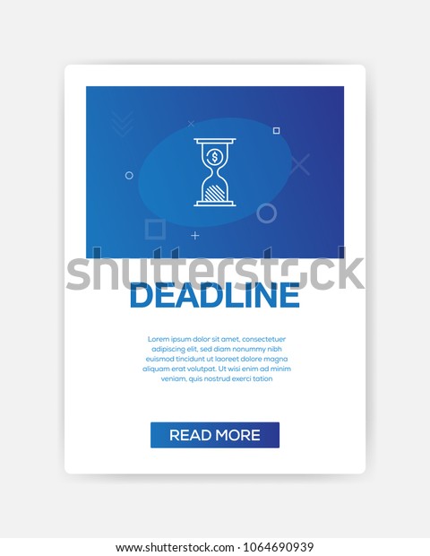 Deadline Icon Infographic Stock Vector (Royalty Free) 1064690939 ...