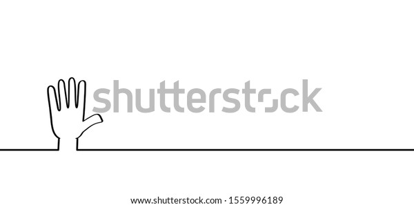 Deaf Sign Language Symbol Open Empty: เวกเตอร์สต็อก (ปลอดค่าลิขสิทธิ์ ...
