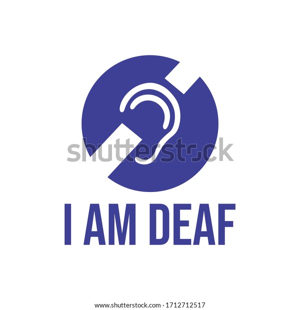 Deaf Sign Symbol Vector Illlustration Stock Vector (Royalty Free ...