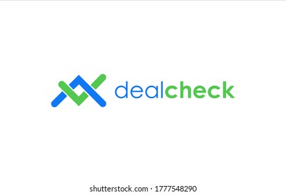Deal Check Logo Vector Templates Home Stock Vector (Royalty Free ...