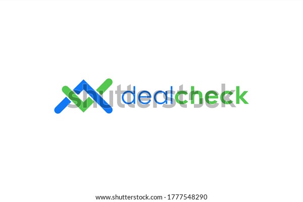 Deal Check Logo Vector Templates Home Stock Vector (Royalty Free ...