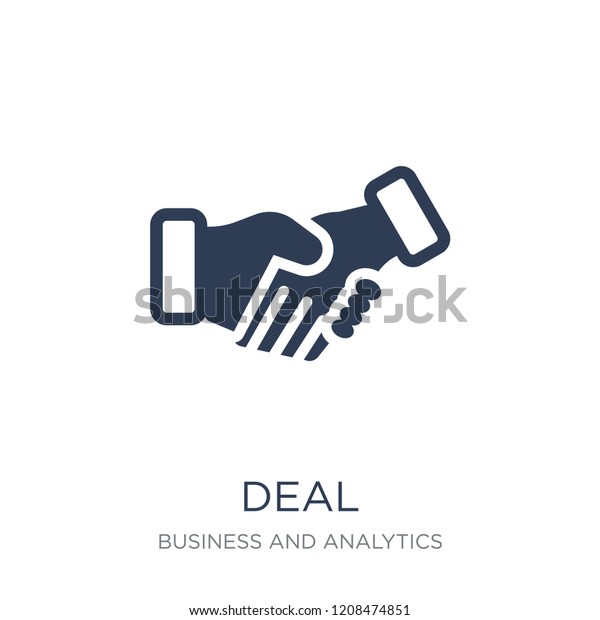 Deal Icon Trendy Flat Vector Deal Stock-vektor (royaltyfri) 1208474851