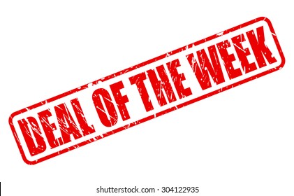 Deal Week Red Stamp Text On Stock Vector (Royalty Free) 304122935 ...