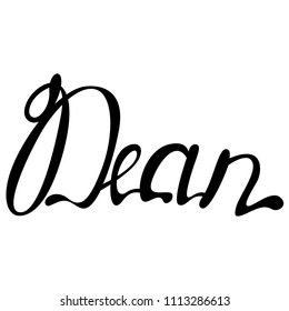 65 Dean name Images, Stock Photos & Vectors | Shutterstock
