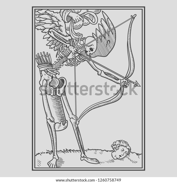 Death Bow Arrows Stock Vector (Royalty Free) 1260758749 | Shutterstock