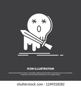 Death Frag Game Kill Sword Icon Stock Vector (Royalty Free) 1249318282 ...