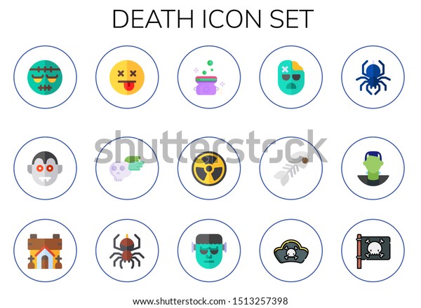 Death Icon Set 15 Flat Death Stock Vector (Royalty Free) 1513257398 ...