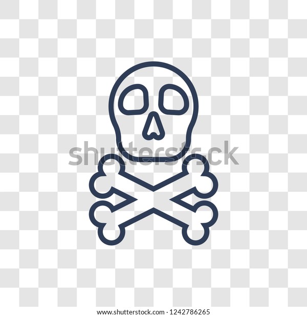 Death Icon Trendy Linear Death Logo Stock Vector (Royalty Free ...