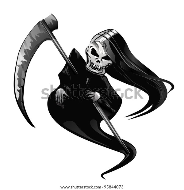 Death Sign Isolated On White Stock Vector (Royalty Free) 95844073 ...