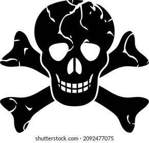 Death Symbol Destruction Vector Illustration On Stock Vector (Royalty ...