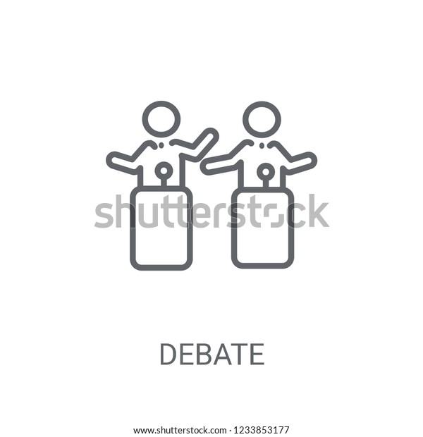 Debate Icon Trendy Debate Logo Concept Stock Vector (Royalty Free ...