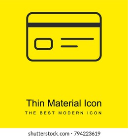 Debit Card Bright Yellow Material Minimal Stock Vector (Royalty Free ...