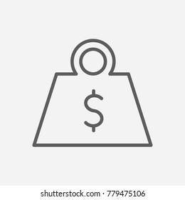 Debit Icon Line Symbol Isolated Vector Stock Vector (Royalty Free ...