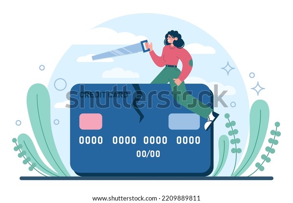 Debt Concept Character Loan Liability Problem Stock Vector (Royalty ...