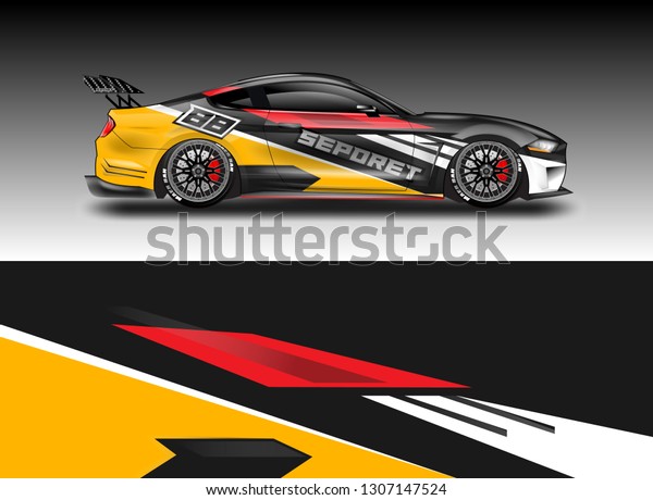 Decal Simple Racing Car Design Vector Stock Vector (Royalty Free ...
