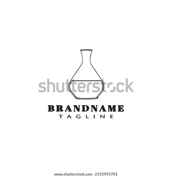 Decanter Logo Cartoon Icon Design Template Stock Vector (Royalty Free ...