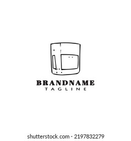 Decanter Logo Icon Design Template Black Stock Vector (Royalty Free ...