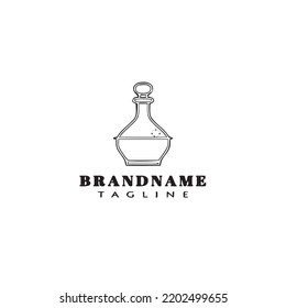 Decanter Logo Icon Design Template Black Stock Vector (Royalty Free ...