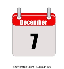 December Calendar Vector Icon Stock Vector (Royalty Free) 1085614406 ...