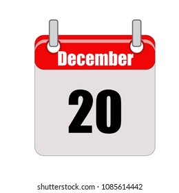 December Calendar Vector Icon Stock Vector (Royalty Free) 1085614442