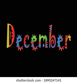 December Logo Design Vector Stock Stock Vector (Royalty Free ...