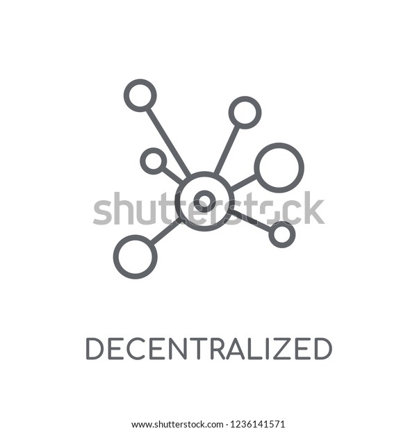 Decentralized Linear Icon Modern Outline Decentralized Stock Vector ...