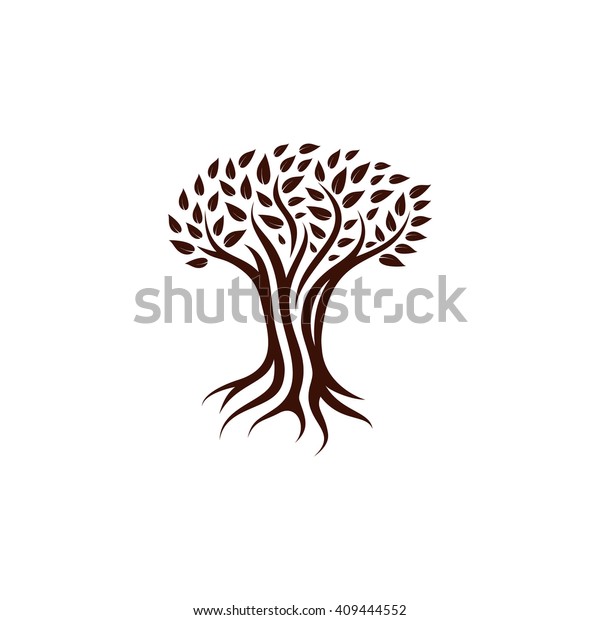 Deciduous Tree Vector Illustration Amenity Forest Stock Vector (Royalty ...