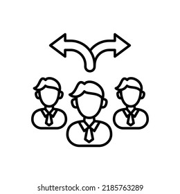 Decision Management Icon Vector Logotype Stock Vector (Royalty Free ...