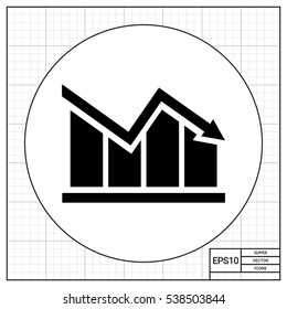 Declining Bar Chart Stock Vector (Royalty Free) 538503844 | Shutterstock