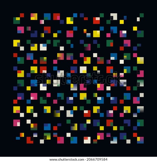 Deconstructed Visual Artwork Futurism Inspired Vector Stock Vector ...