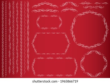 Decoration Kay Vector Illustration Material Collection Stock Vector ...