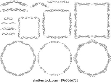 Decoration Kay Vector Illustration Material Collection Stock Vector ...