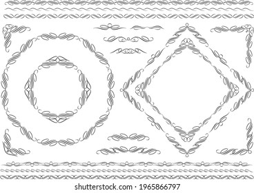 Decoration Kay Vector Illustration Material Collection Stock Vector ...