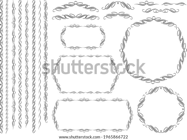 Decoration Kay Vector Illustration Material Collection Stock Vector ...