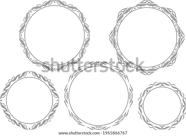 Decoration Kay Vector Illustration Material Collection Stock Vector ...