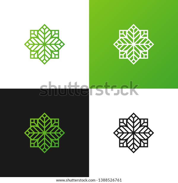 Decoration Leaf Design Concept Inspiration Stock Vector (Royalty Free ...