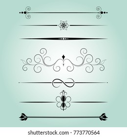 Decoration Lines Vector Stock Vector (Royalty Free) 773770564 ...