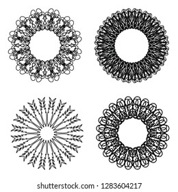 Vector Circular Design Templates Round Decorative: vector de stock ...