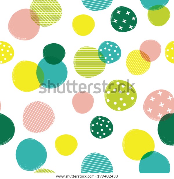 Decorative Abstract Polka Dot Stock Vector (Royalty Free) 199402433 ...