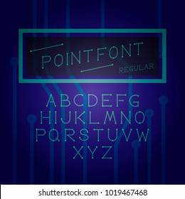 Decorative Alphabet Vector Font Oblique Letters Stock Vector (Royalty ...
