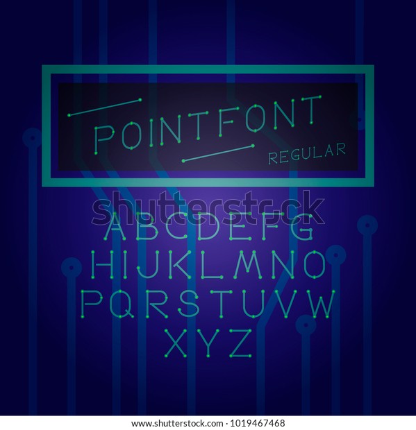 Decorative Alphabet Vector Font Oblique Letters Stock Vector (Royalty ...
