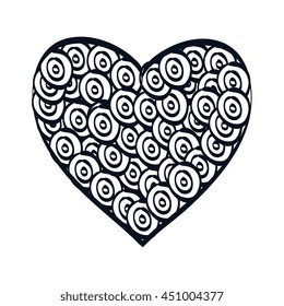 Decorative Beautiful Heart Design Vector Illustration Stock Vector ...