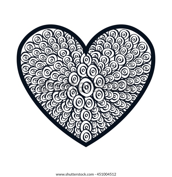 Decorative Beautiful Heart Design Vector Illustration Stock Vector ...