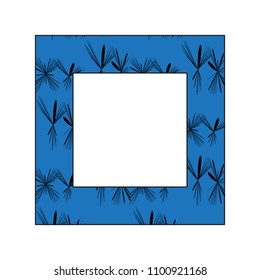 Decorative Blue Square Frame Black Vector Stock Vector (Royalty Free ...