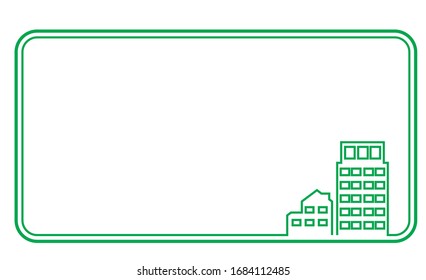 Decorative Borders Frames Images Houses Real Stock Vector (Royalty Free ...