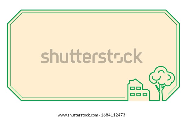 Decorative Borders Frames Images Houses Real Stock Vector (Royalty Free ...