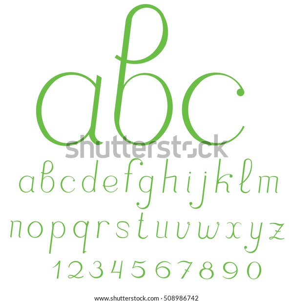 Decorative Capital Letters Floral Vector Font Stock Vector (Royalty ...