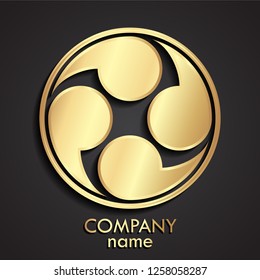 Decorative Circle Elegant Logo: vector de stock (libre de regalías ...